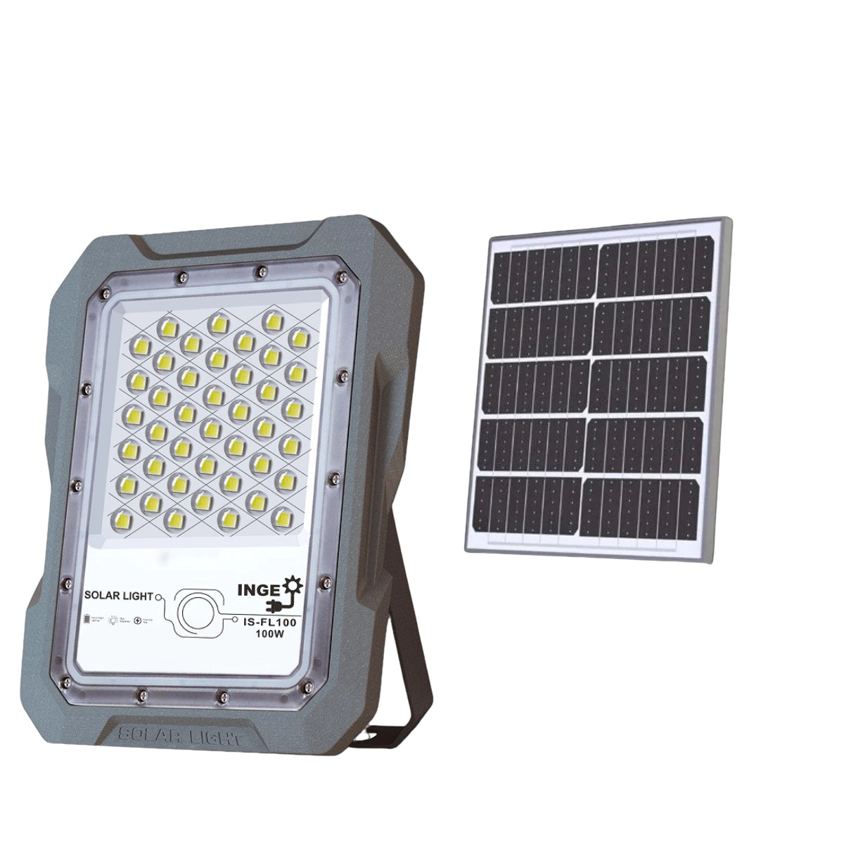 Inge 100W LED Cool White Solar Light – Crystal Communications