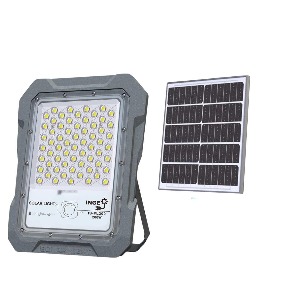 Inge 200W LED Cool White Solar Light with Motion Sensor – Crystal ...