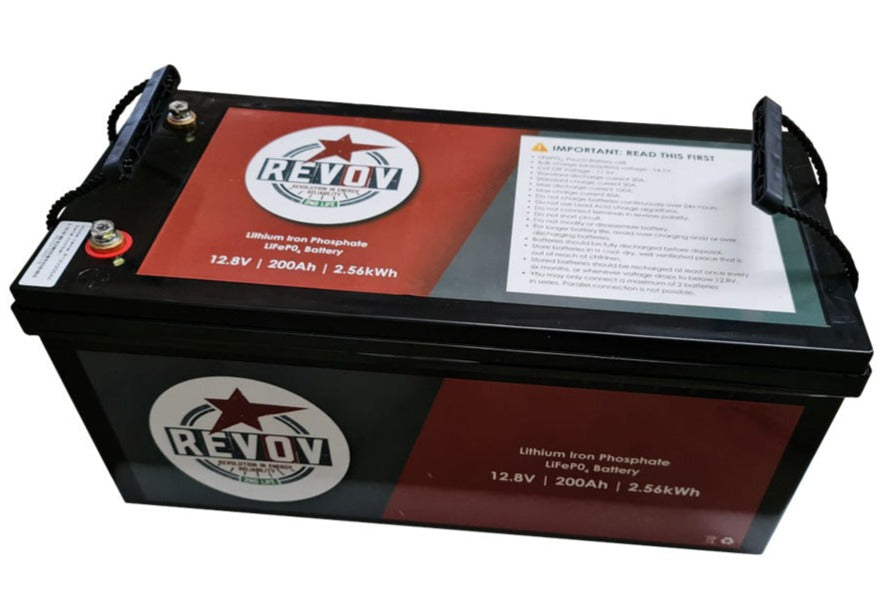 REVOV 12V 100Ah 1.280kWh Battery with LiFePO4 – Crystal Communications